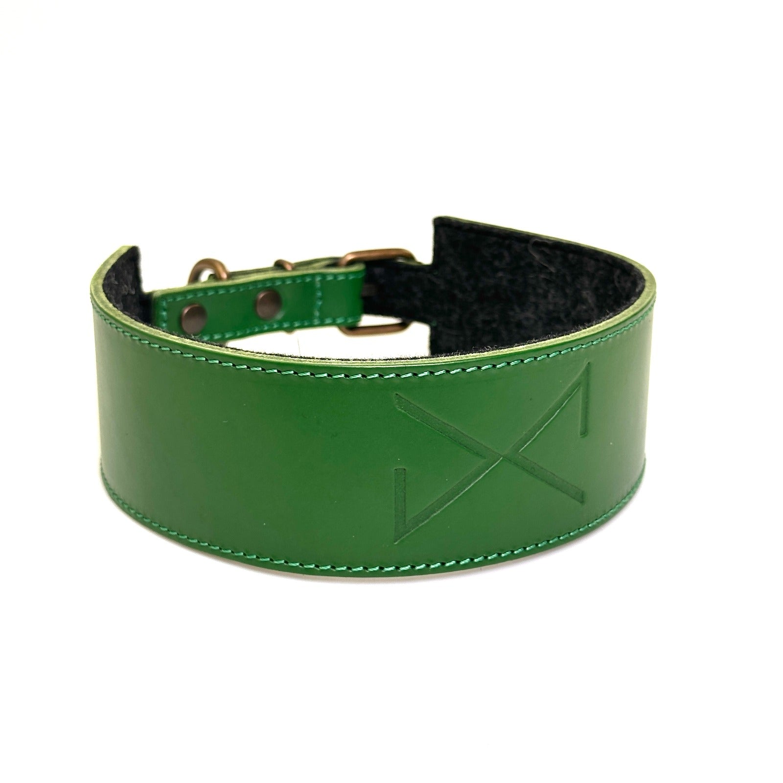 Collar Canino de Piel Verde – Daniel Chong