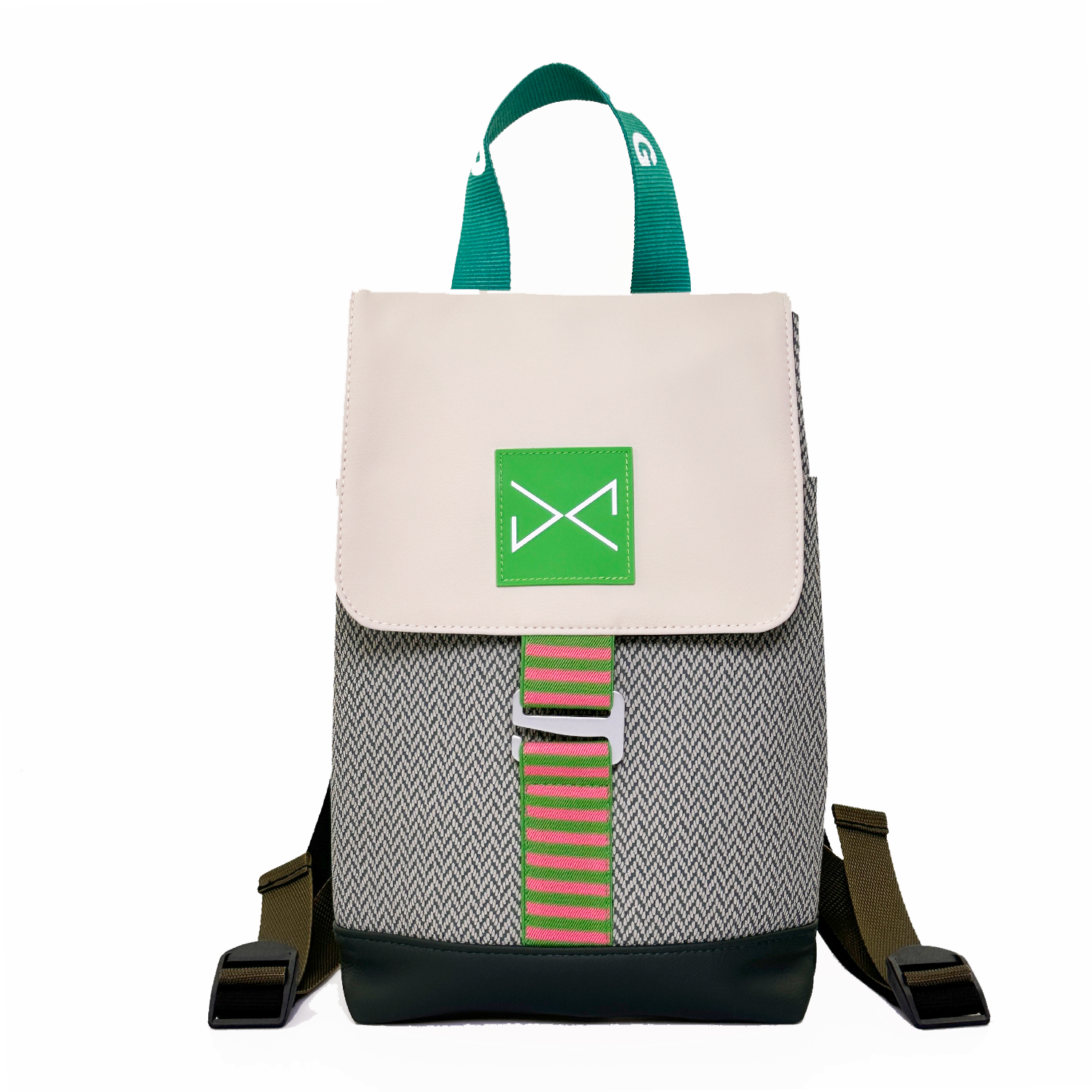 Mochila The Hook Mini Solapa Beige Imper DZ – Daniel Chong