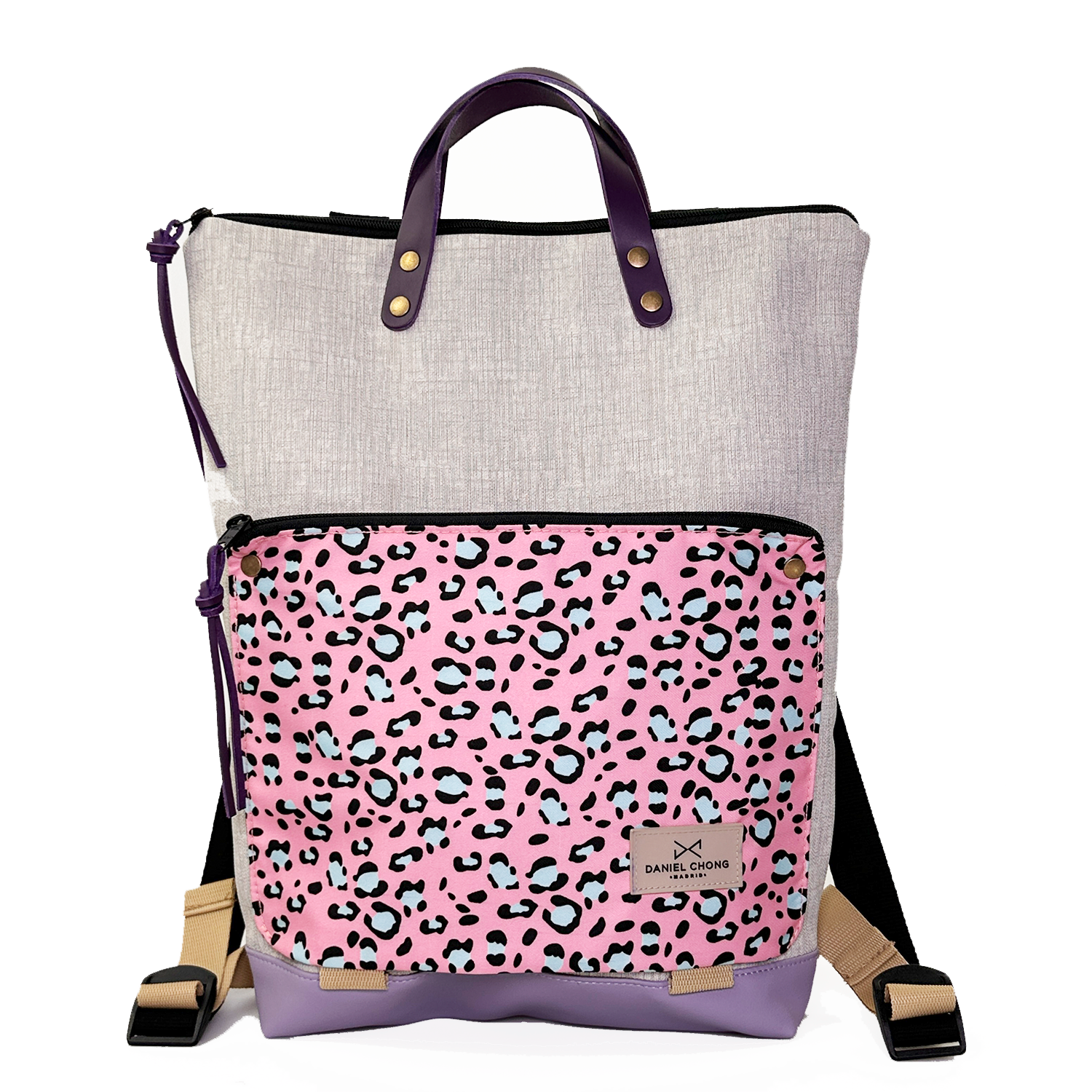 Mochila Book Holder Iconic Impermeable DZ, Animal print rosa. – Daniel ...